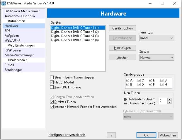 DMS 2.1.4.0 / Clients können nur den Sender des ersten Clients anzeigen ...