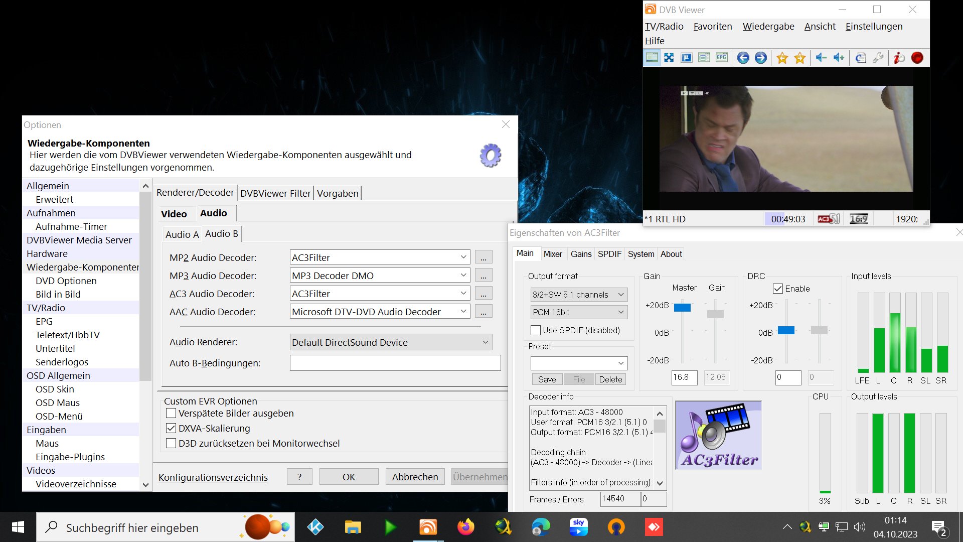 ARD (& ZDF) Ton zu leise - Allgemeines DVBViewer Pro/GE - DVBViewer community forum